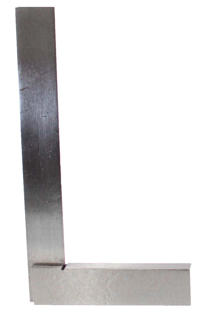QUIX 6" x 3" Carbon Steel Machinist Try Square | Robust Construction | Precise 90° Angle Measurement | Ergonomic 1.4 cm Polished Handle | Lightweight & Versatile Tool