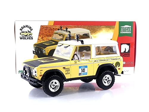 1969 Bronco #141 Rebelle Rally Toms Offroad x Roaming Wolves Artisan Collection 1/18 Diecast Model Car by Greenlight 19131