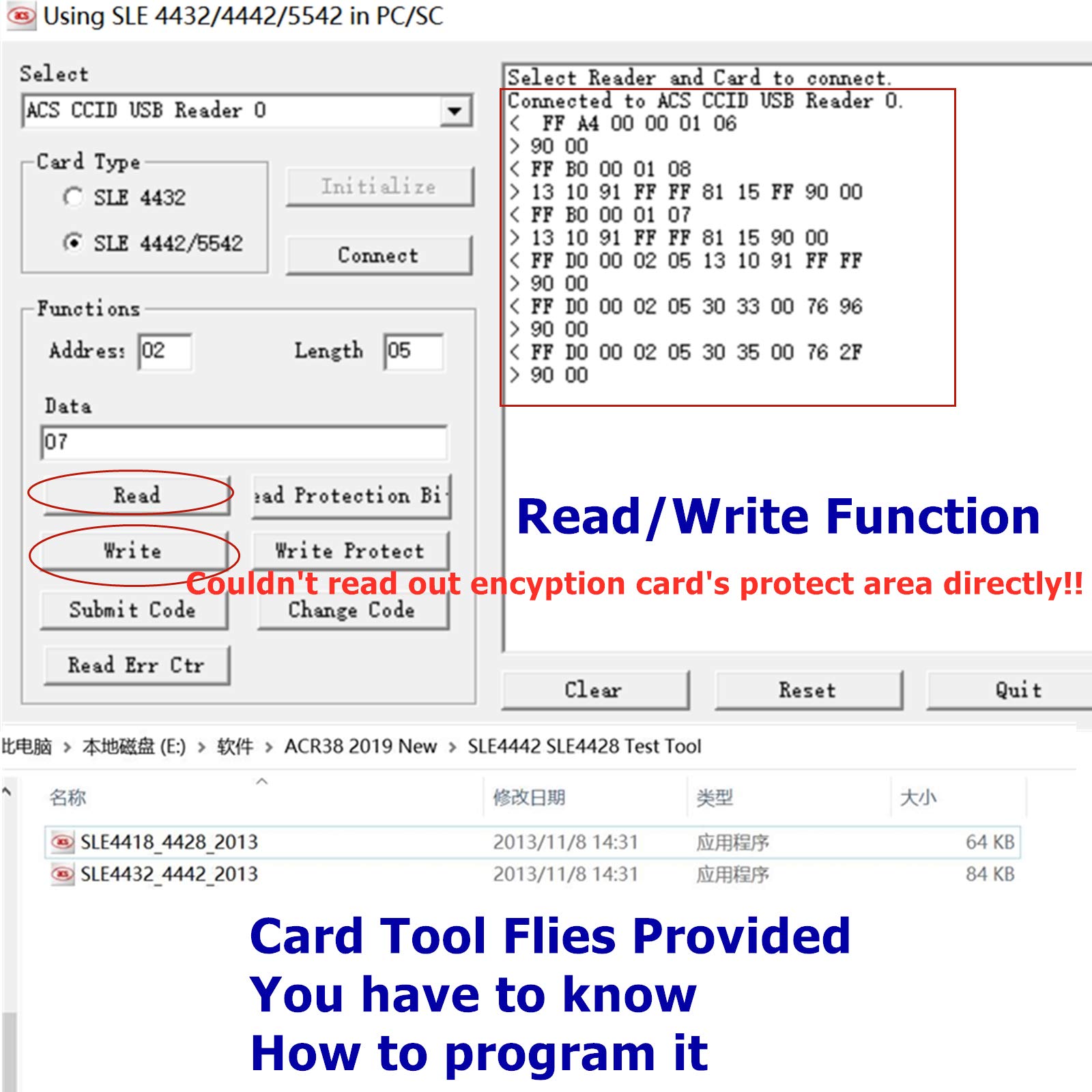 USB ACR38_I1 CAC Contact Smart Chip Card Reader Writer Support ISO7816 A B C Memory Cards (Install Driver Required) by XCRFID