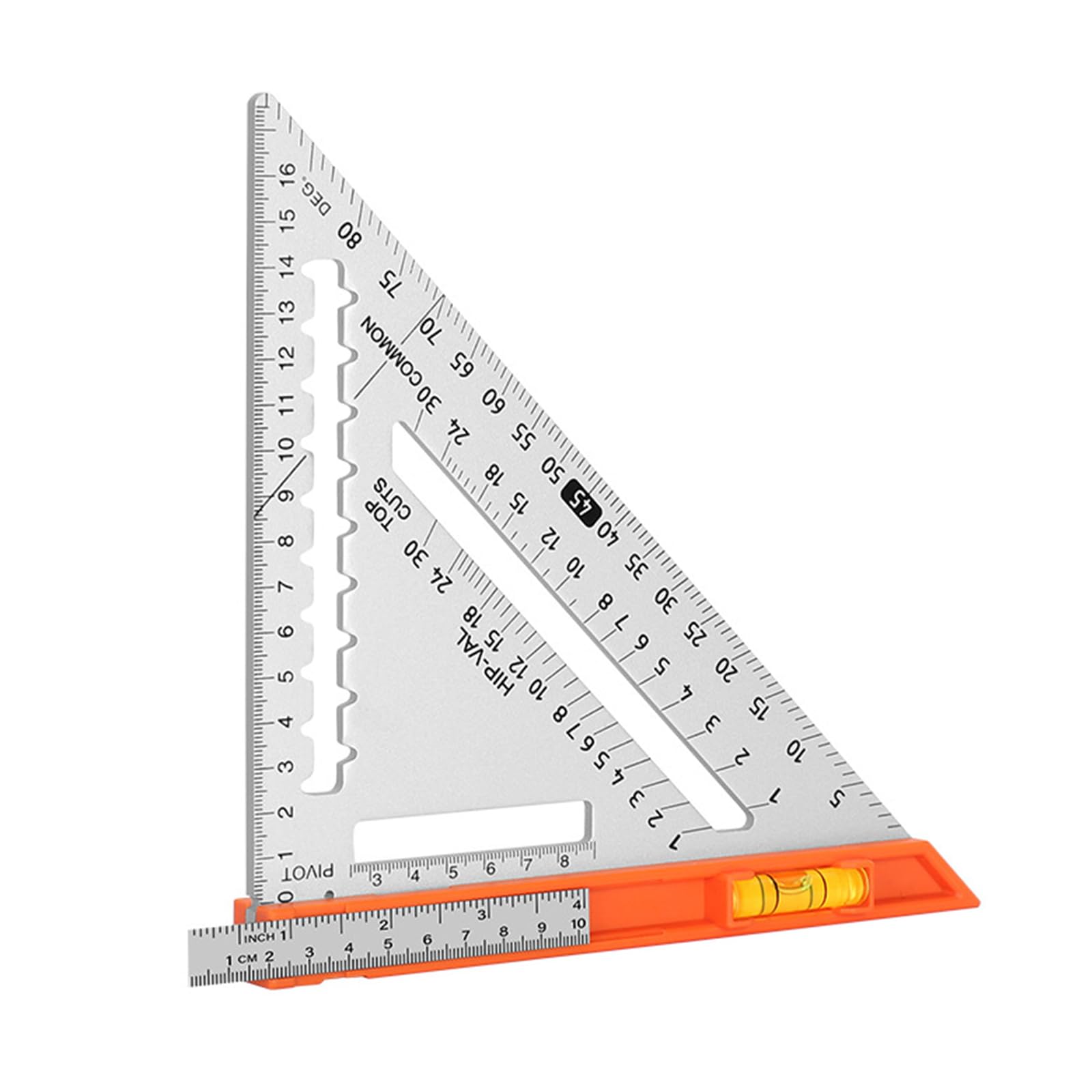 BELOWSYALER Carpenter Square Multifunctional Try Square Metal Aluminium Ruler AnglesGuide Protractor Angles Try Square 45 & 90Degree