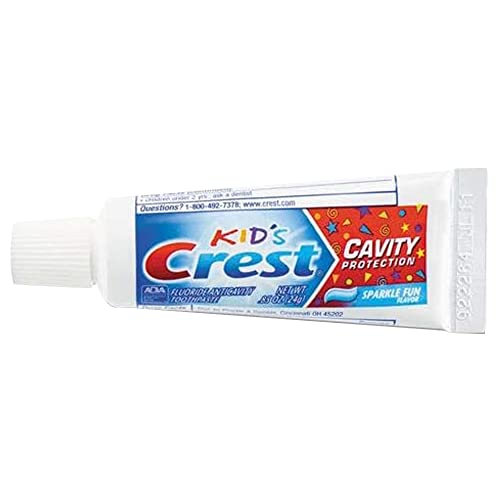 Crest Kids Cavity Protection Toothpaste, Sparkle Fun, Travel Size 0.85 oz (24g) - Pack of 6
