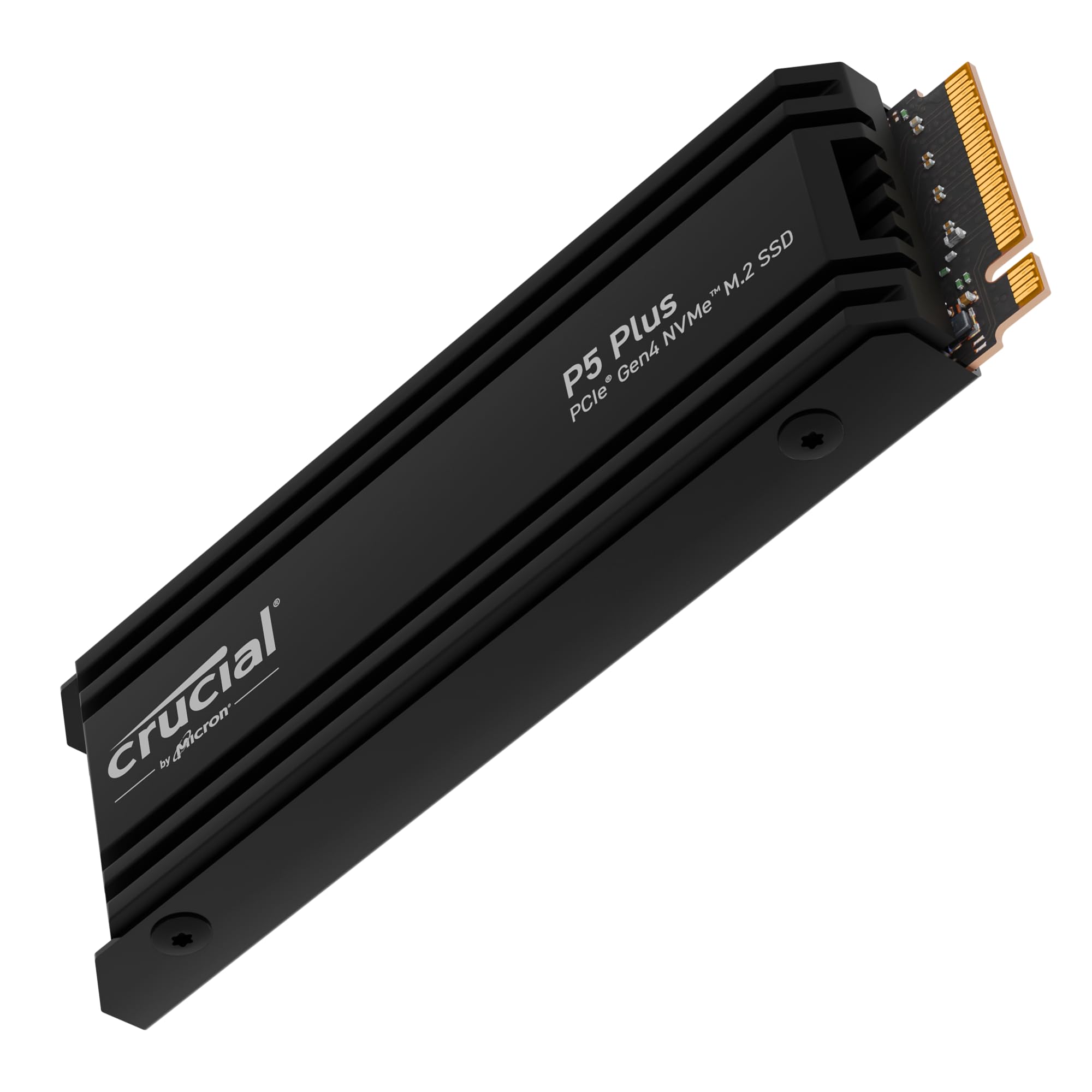 Crucial P5 Plus 1TB Gen4 NVMe M.2 SSD Internal Gaming SSD with Heatsink, Compatible with PlayStation 5(PS5) - up to 6600MB/s - CT1000P5PSSD5