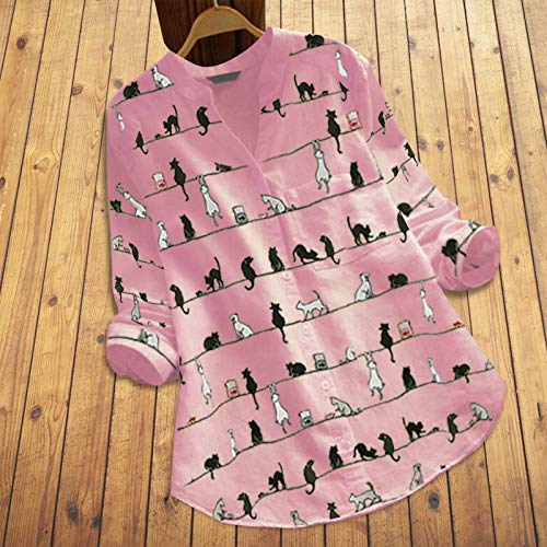 Womens Long Sleeve Ribbed Tunic Tops Deep V Neck Button Slim Shirts Long Sleeve Shirts for Women Pack Cotton
