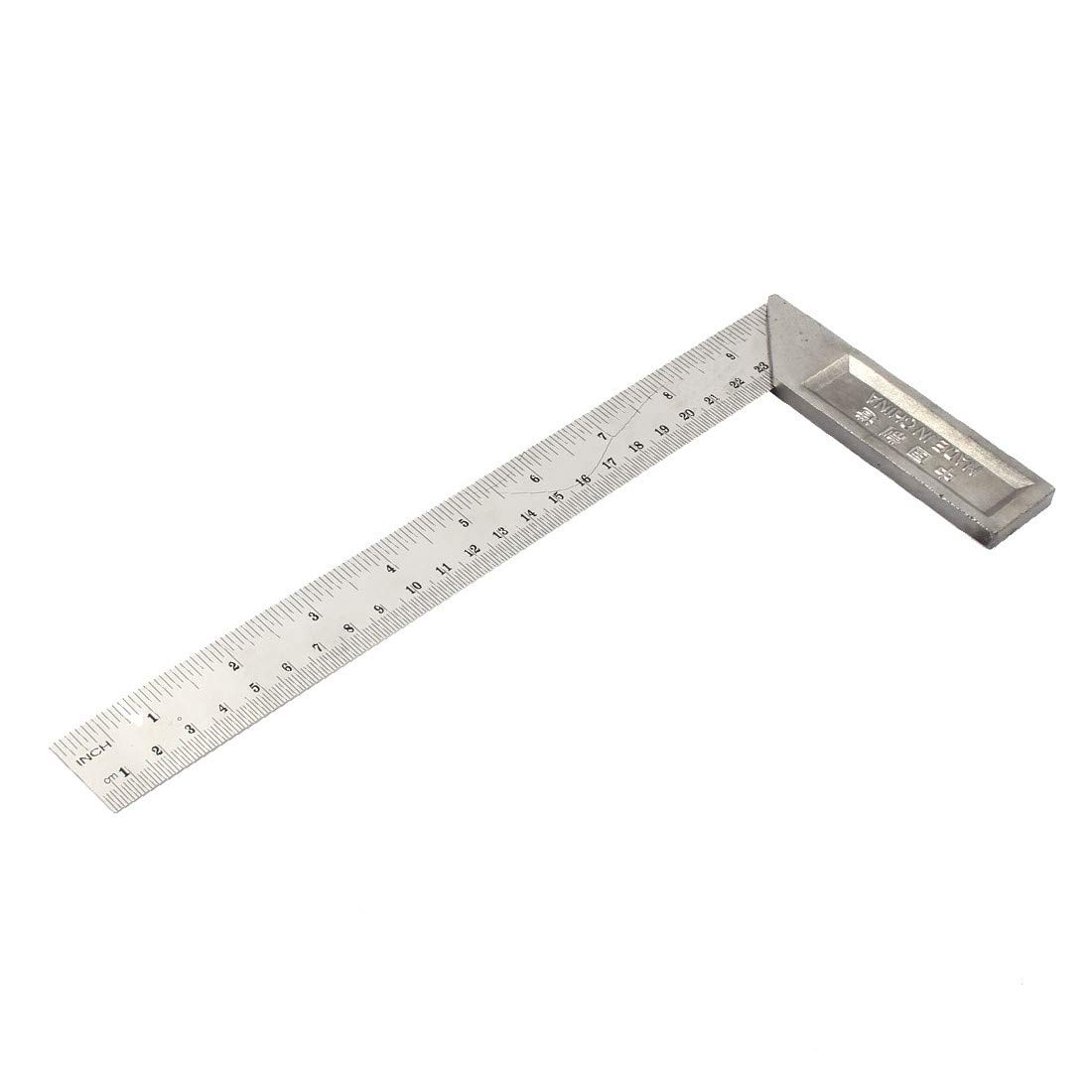 New Lon0167 Engineers 25cm Featured 90 Degrees Angle reliable efficacy Stainless Steel Try Square Scale Ruler Measurement Tool(id:6a0 97 ae f47)