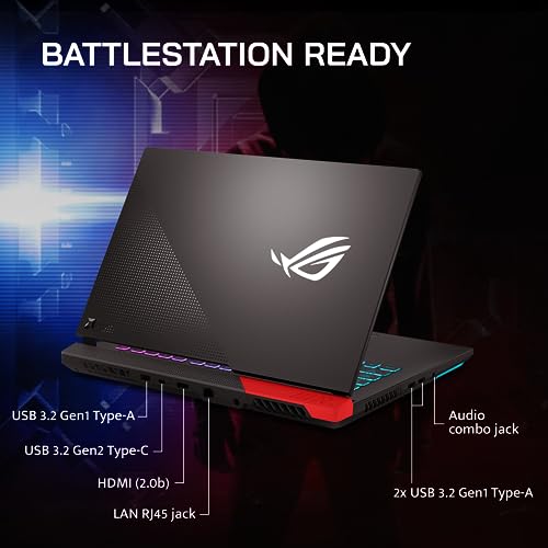 ASUS ROG Strix G15 Gaming Laptop, 15.6" QHD 165Hz Display, AMD Ryzen 9 5980HX, 64GB RAM, 2TB PCIe SSD, RGB Backlit Keyboard, Radeon RX 6800M, Win 11 Pro, Black, 128GB Hotface Extension Set