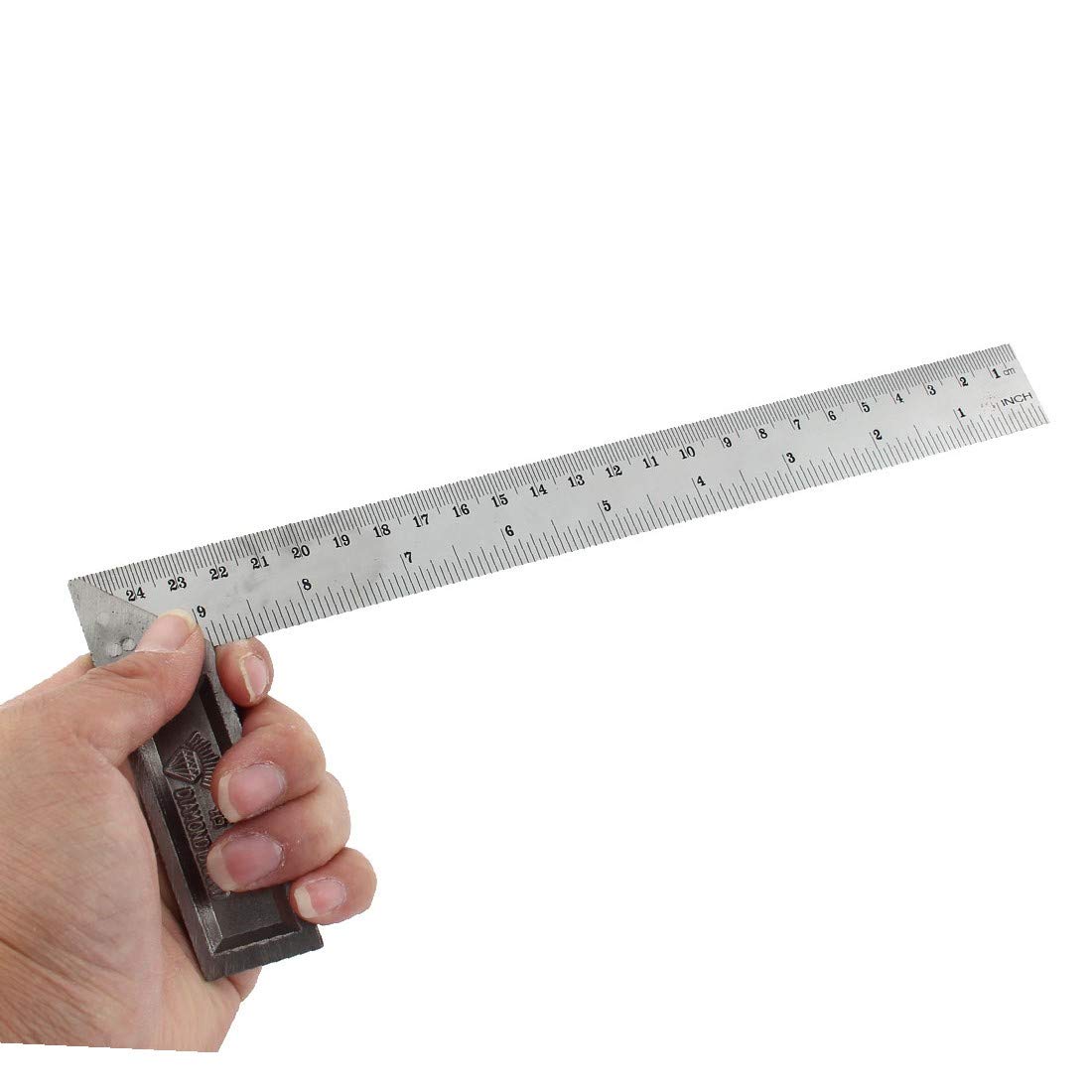 New Lon0167 Engineers 25cm Featured 90 Degrees Angle reliable efficacy Stainless Steel Try Square Scale Ruler Measurement Tool(id:6a0 97 ae f47)