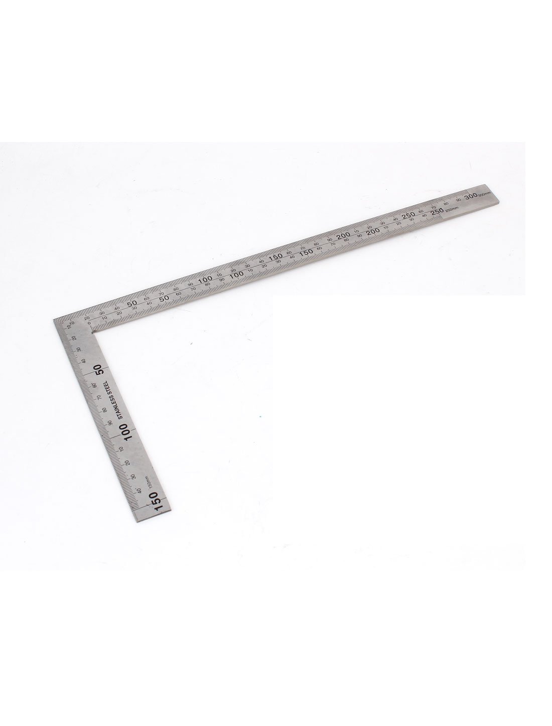 Aexit Stainless Steel Measuring Tools 150x300mm Dual Sides Right Angle Metric Try Square Ruler Model:17as524qo161