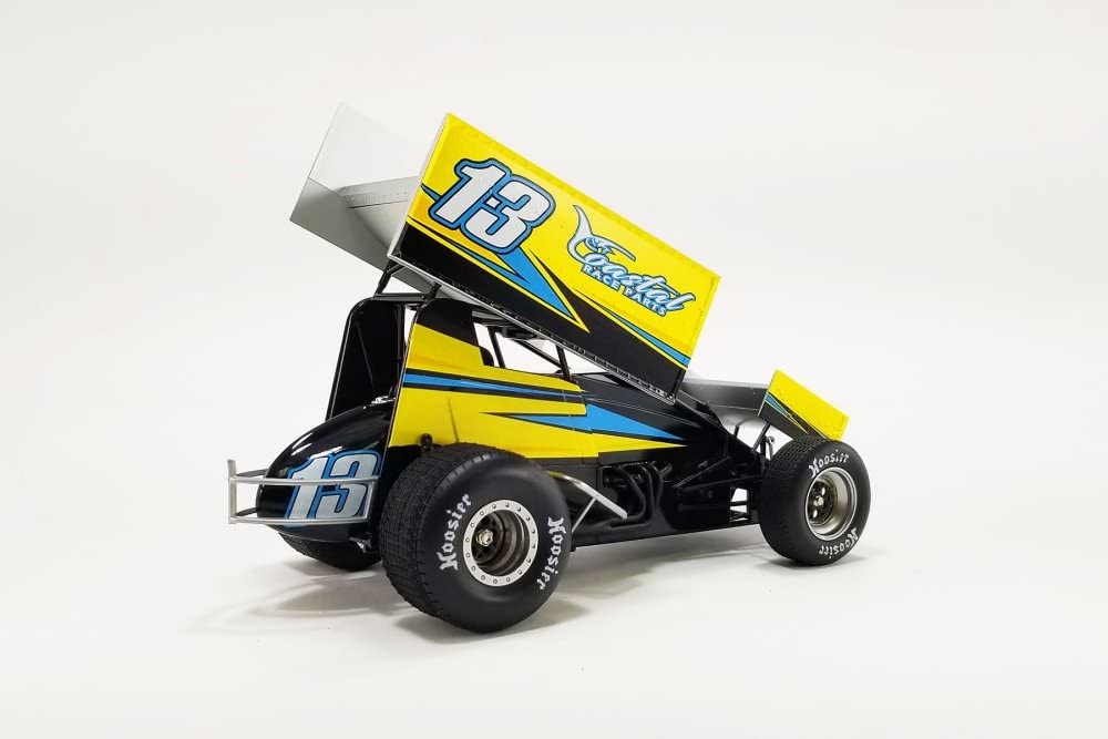 ModelToyCars 2022 Winged Sprint Car, #13 Justin Peck - Acme A1822007-1/18 Scale Diecast Car