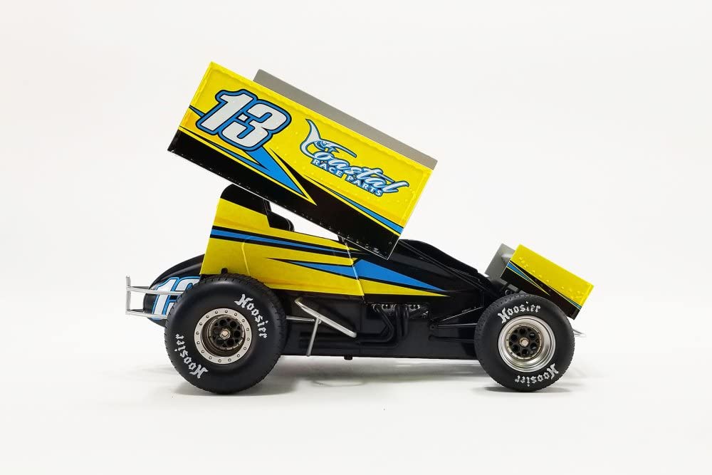 ModelToyCars 2022 Winged Sprint Car, #13 Justin Peck - Acme A1822007-1/18 Scale Diecast Car
