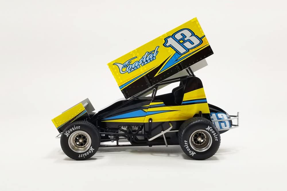 ModelToyCars 2022 Winged Sprint Car, #13 Justin Peck - Acme A1822007-1/18 Scale Diecast Car