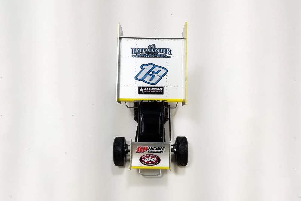 ModelToyCars 2022 Winged Sprint Car, #13 Justin Peck - Acme A1822007-1/18 Scale Diecast Car