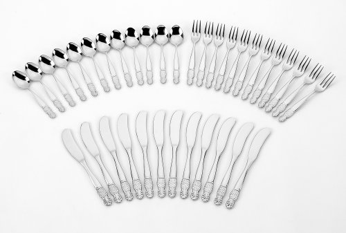 Ginkgo International Pineapple 5-Piece Stainless Steel Flatware Place Setting, Service for 1