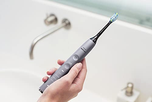Philips Sonicare DiamondClean Smart 9500 Rechargeable Electric Power Toothbrush, Grey, HX9924/41