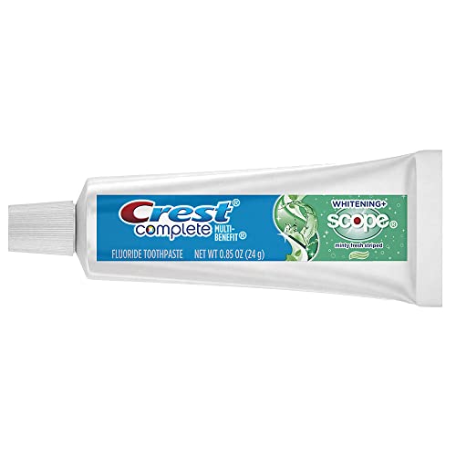 Crest Complete Whitening Scope Minty Toothpaste, Travel Size 0.85 Oz, (24g) - Pack of 4