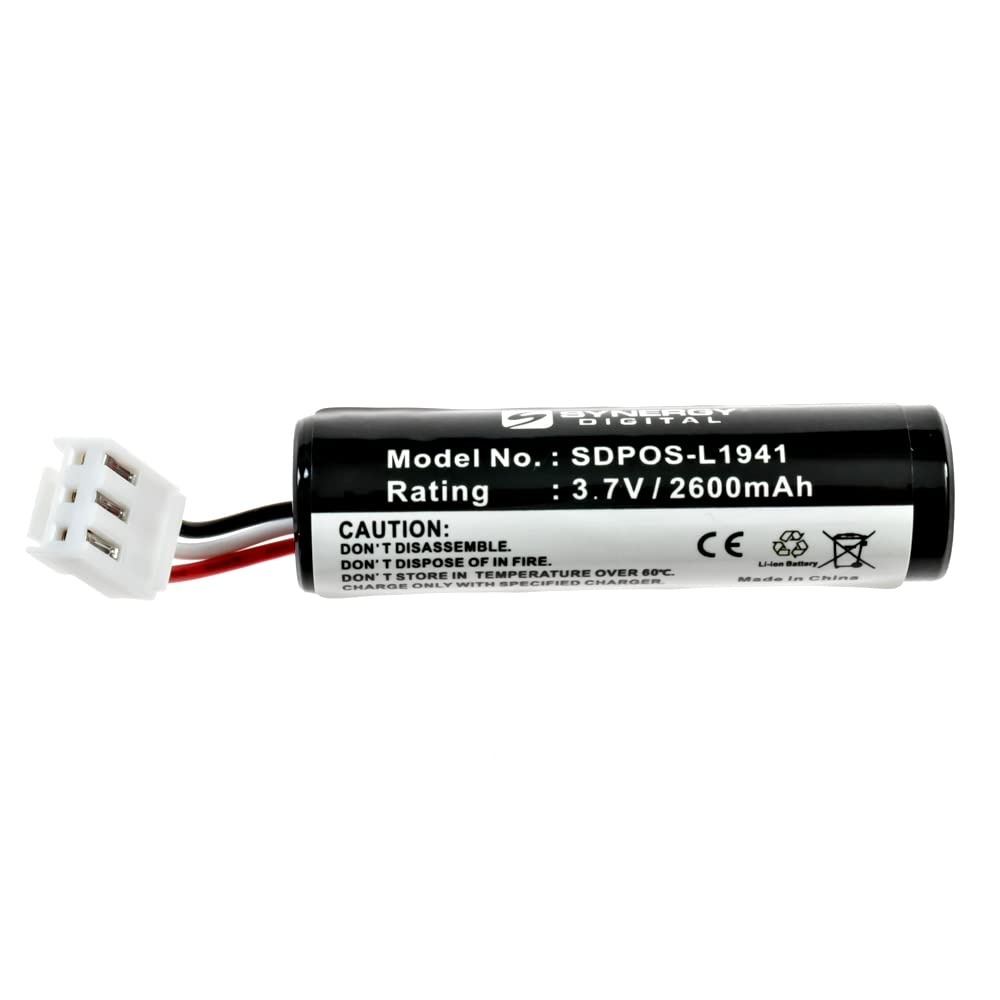 Synergy Digital Credit Card Reader Battery, Compatible with VeriFone VX675 Credit Card Reader, (Li-ion, 3.7V, 2200mAh) Ultra High Capacity, Replacement for VeriFone BPK265-001 Battery