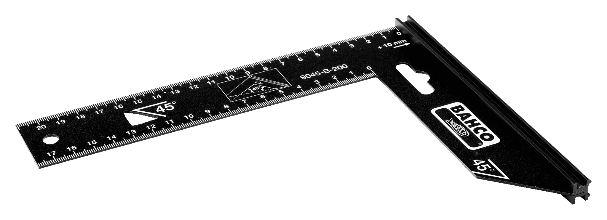 Bahco 9045B400 Square, Black, 400mm