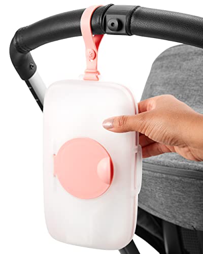 Skip Hop On-The-Go Wipes Dispenser, Grab & Go, Blush