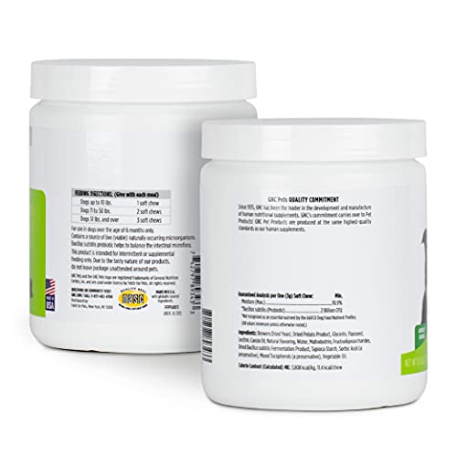 GNC for Pets Advanced Bundle of Nerves Dog Supplements - Dog Chew, Dog Calming Supplements, Digestion Supplements for Dogs - 90 Count Soft Chew Dog Supplements for Calming and Digestive Support