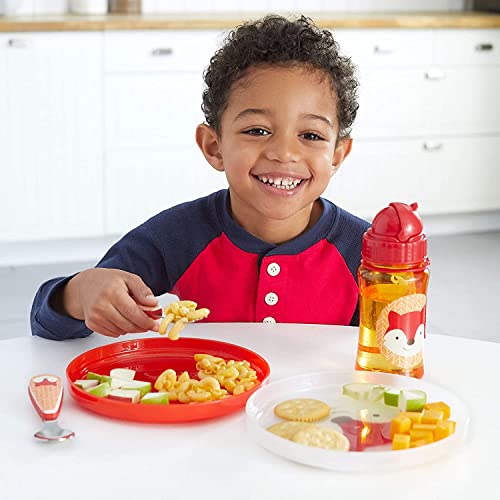 Skip Hop Non-Slip Baby Plates, Zoo Smart Serve, 2 Pack, Fox