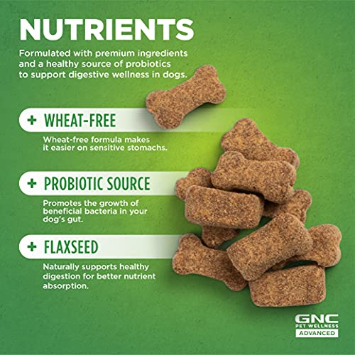 GNC for Pets Advanced Bundle of Nerves Dog Supplements - Dog Chew, Dog Calming Supplements, Digestion Supplements for Dogs - 90 Count Soft Chew Dog Supplements for Calming and Digestive Support