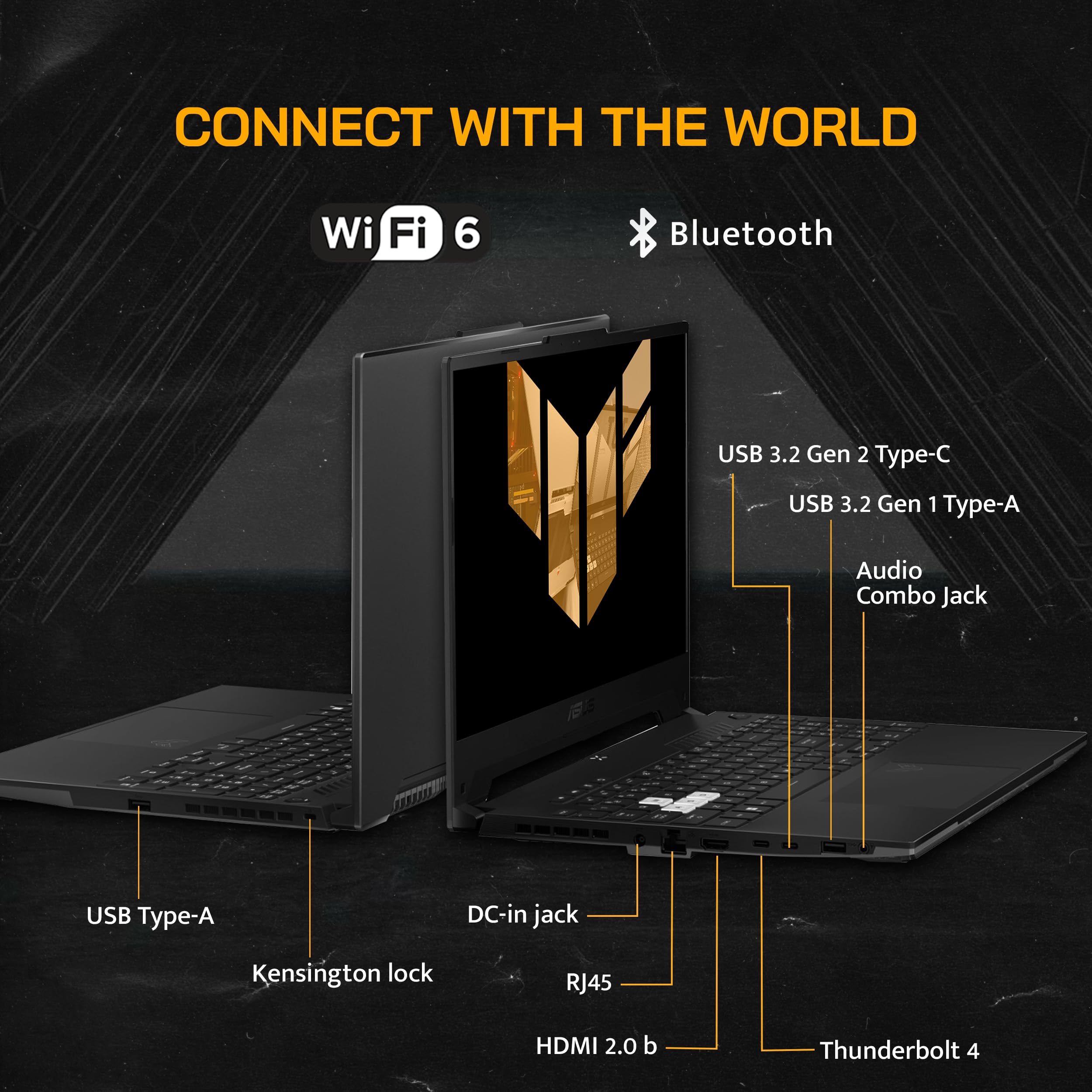 ASUS TUF Dash 15.6" 144Hz Gaming Laptop, Intel 12th Core i7-12650H, 40GB DDR5 RAM, 2TB PCIe SSD, NVIDIA GeForce RTX 3070 Graphics 8GB, Backlit Keyboard, Windows 11, Black, 32GB Hotface USB Card