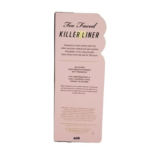 Too Faced Killer Liner 36-Hour Waterproof Eyeliner Killer Espresso .04 Ounces Gel Pencil