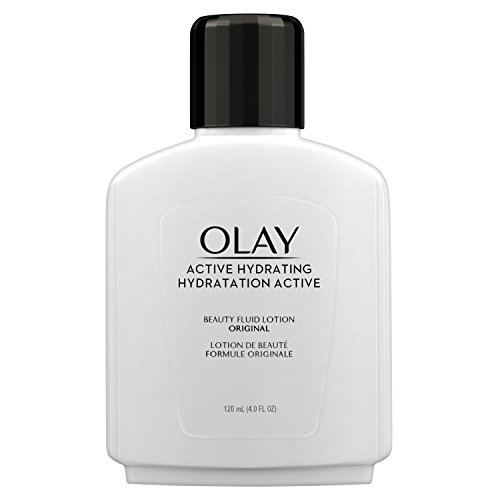 Face Moisturizer by Olay, Active Hydrating Beauty Fluid Lotion, Original Facial Moisturizer, 4 Oz. (Pack of 2) Packaging may Vary