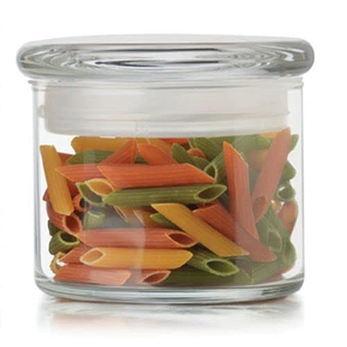 Libbey Cylinder Jar with Glass Lid, 15-Ounce