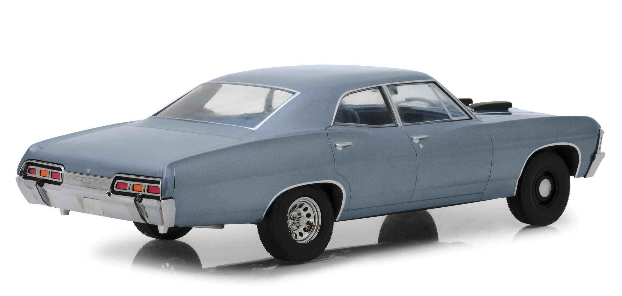 1967 Chevrolet Impala Sedan Steel Blue The A-Team (1983-1987) TV Series 1/18 Diecast Model Car by Greenlight 19047