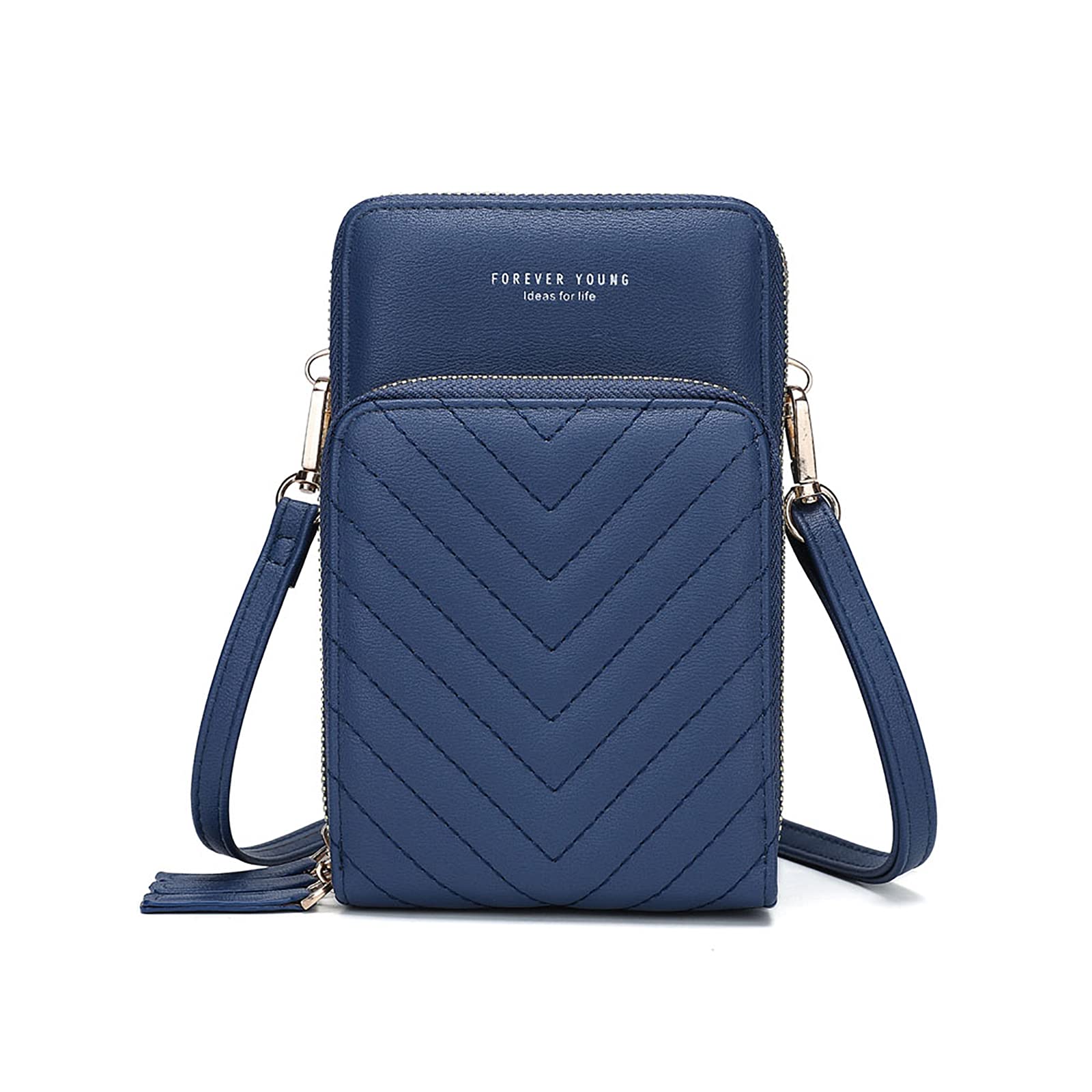 myfriday Small Crossbody Cell Phone Purse for Women, Mini Messenger Shoulder Handbag Wallet with Credit Card Slots