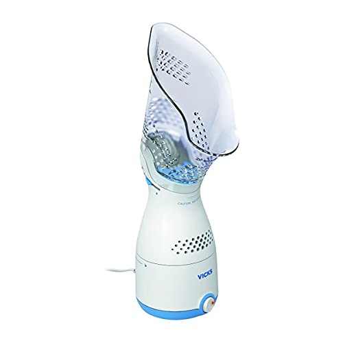 Vicks Personal Sinus Steam Inhaler with Soft Face Mask – Face Humidifier with Targeted Steam Relief Aids with Sinus Problems, Congestion and Cough