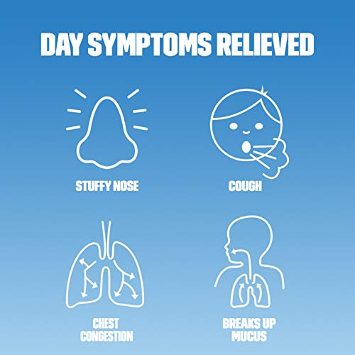 Mucinex Maximum Strength Fast-Max Congestion & Cough Nightshift Cold & Flu Liquid with Cold & Cough, Children's Multi-Symptom Day/Night Liquid, Very Berry, 8oz (2x4oz)