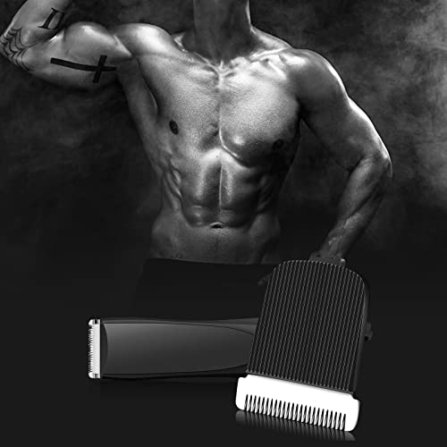 2 Pack Replacement Blade for Manscaped The Lawn Mower Electric Groin Hair Trimmer Blade, Hygienic Snap-In Replacement Clipper Blades Fit for Manscaped Lawn Mower 4.0 3.0 2.0,Black