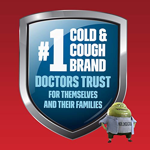 Mucinex Maximum Strength Fast-Max Congestion & Cough Nightshift Cold & Flu Liquid with Cold & Cough, Children's Multi-Symptom Day/Night Liquid, Very Berry, 8oz (2x4oz)