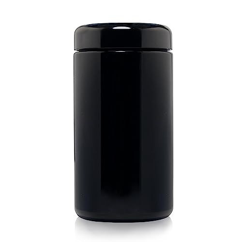 AFOKAR Airtight Storage Container 1 Oz (500mL), Air Tight Storage Container with Lid and Silicone Sealing Liner - Keep Goods Fresh for Months, Airtight Jar with UV Protection