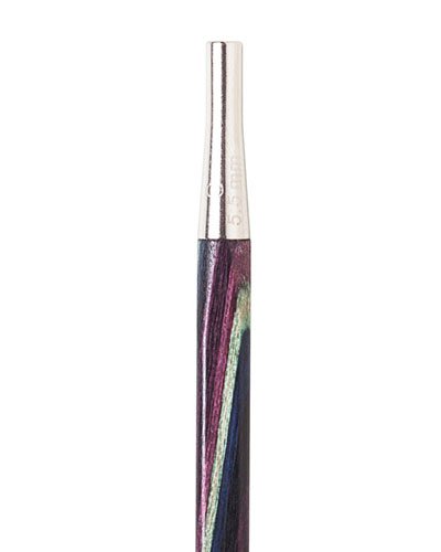 Knit Picks Try It Square Wood and Metal Interchangeable Knitting Needle Set - US 6 and 7 (Foursquare and Nickel-Plated)