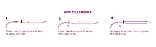 Knit Picks Try It Square Wood and Metal Interchangeable Knitting Needle Set - US 6 and 7 (Foursquare and Nickel-Plated)
