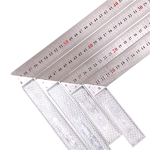 Framing Tools 4 Sizes Metal Steel Engineers Try Square Set Wood Measuring Right Angle Ruler 90 Degrees Measurement Instruments Tool (Color : B)