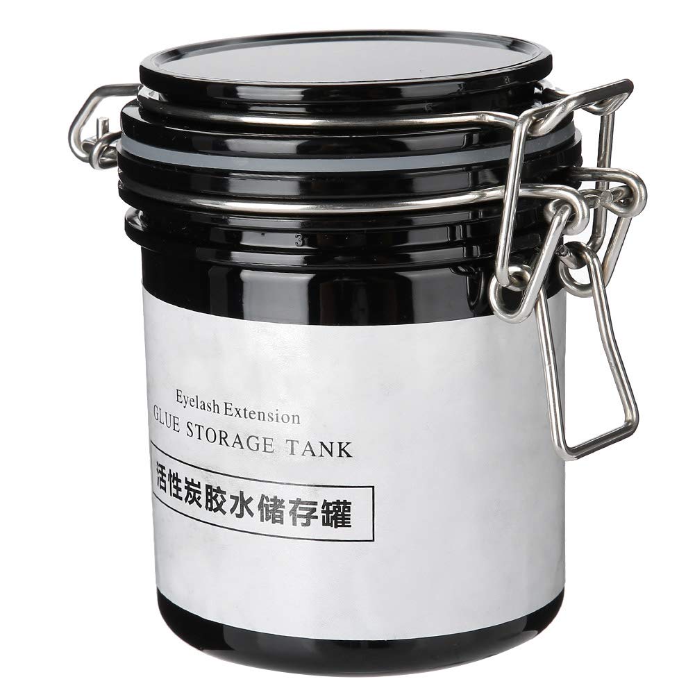 Eyelash Glue Storage Activated Carbon Sealed Storage Jar Leak Proof Container Cylinder Keep Dry and Fresh