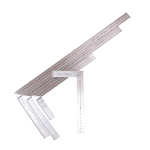 Framing Tools 4 Sizes Metal Steel Engineers Try Square Set Wood Measuring Right Angle Ruler 90 Degrees Measurement Instruments Tool (Color : B)