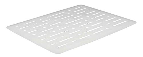 Rubbermaid 1G1706WHT Enhanced Microbal Sink Mat, Small, White