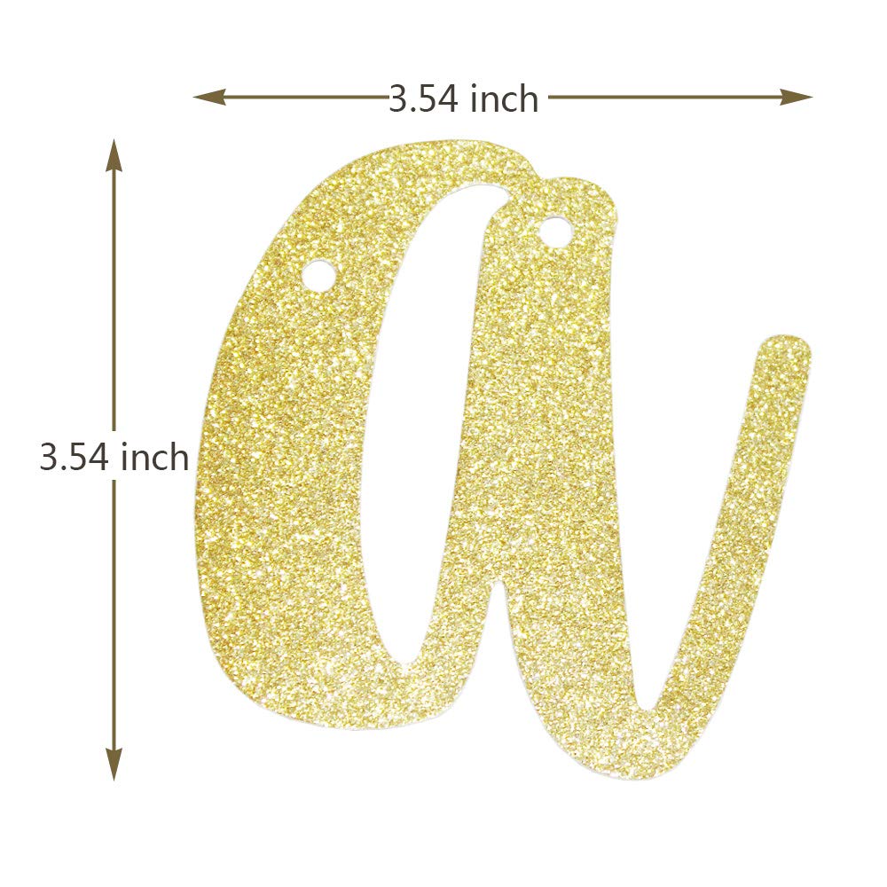 70 Years Blessed Banner, Funny Gold Glitter Sign for 70th Birthday/Wedding Anniversary Party Supplies Photo Props