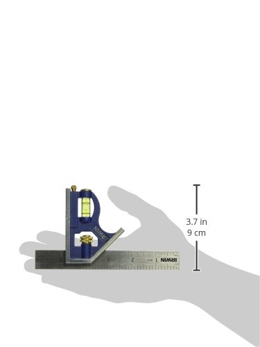 IRWIN Tools Combination Square, Metal-Body, 6-Inch (1794468), Blue