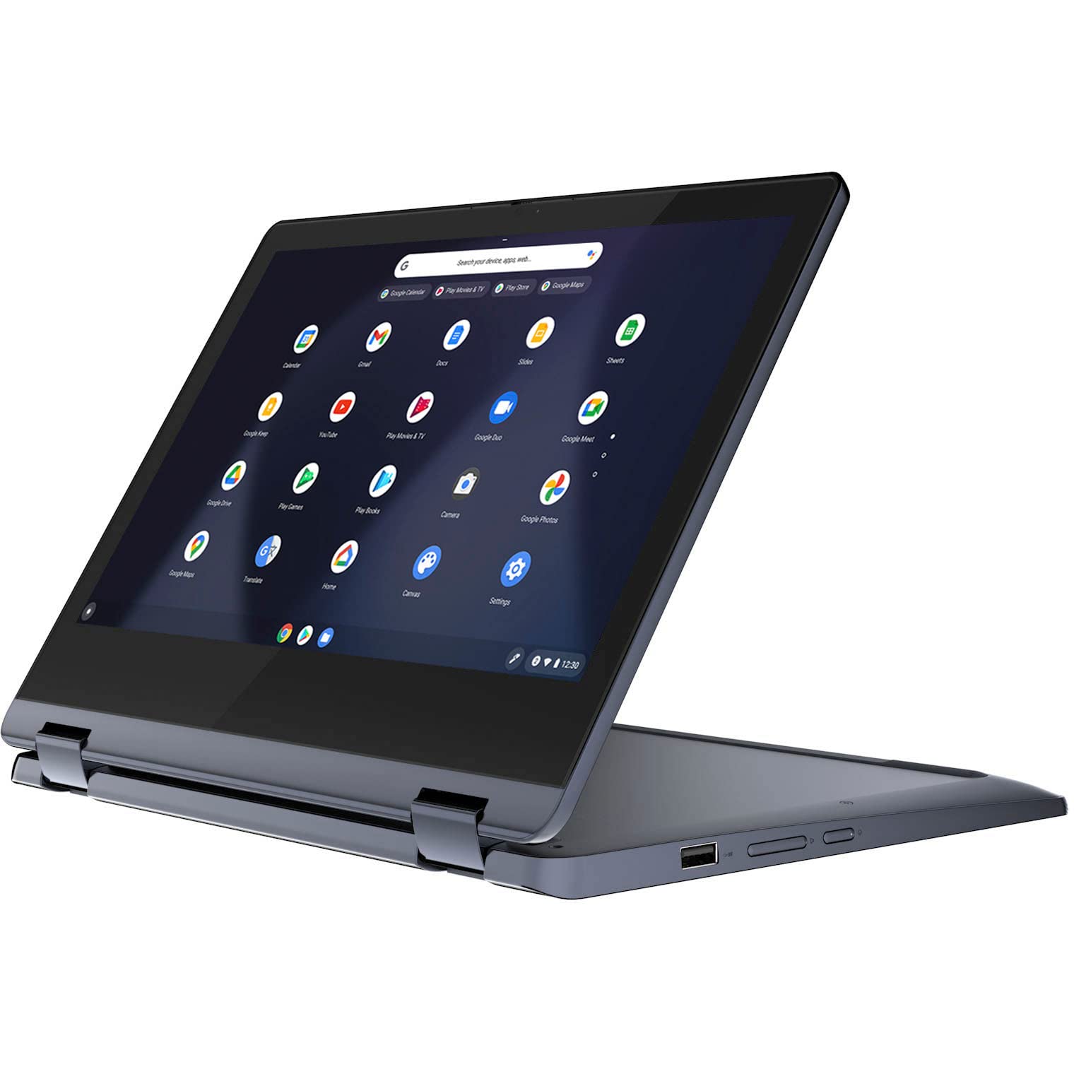 Lenovo 2022 Flex 3 Chromebook 11.6" Touchscreen 2-in-1 Laptop Computer, Octa-Core MediaTek MT8183 Processor, 4GB RAM, 64GB eMMC, 802.11AC WiFi, Bluetooth, Abyss Blue, Chrome OS, iPuzzle