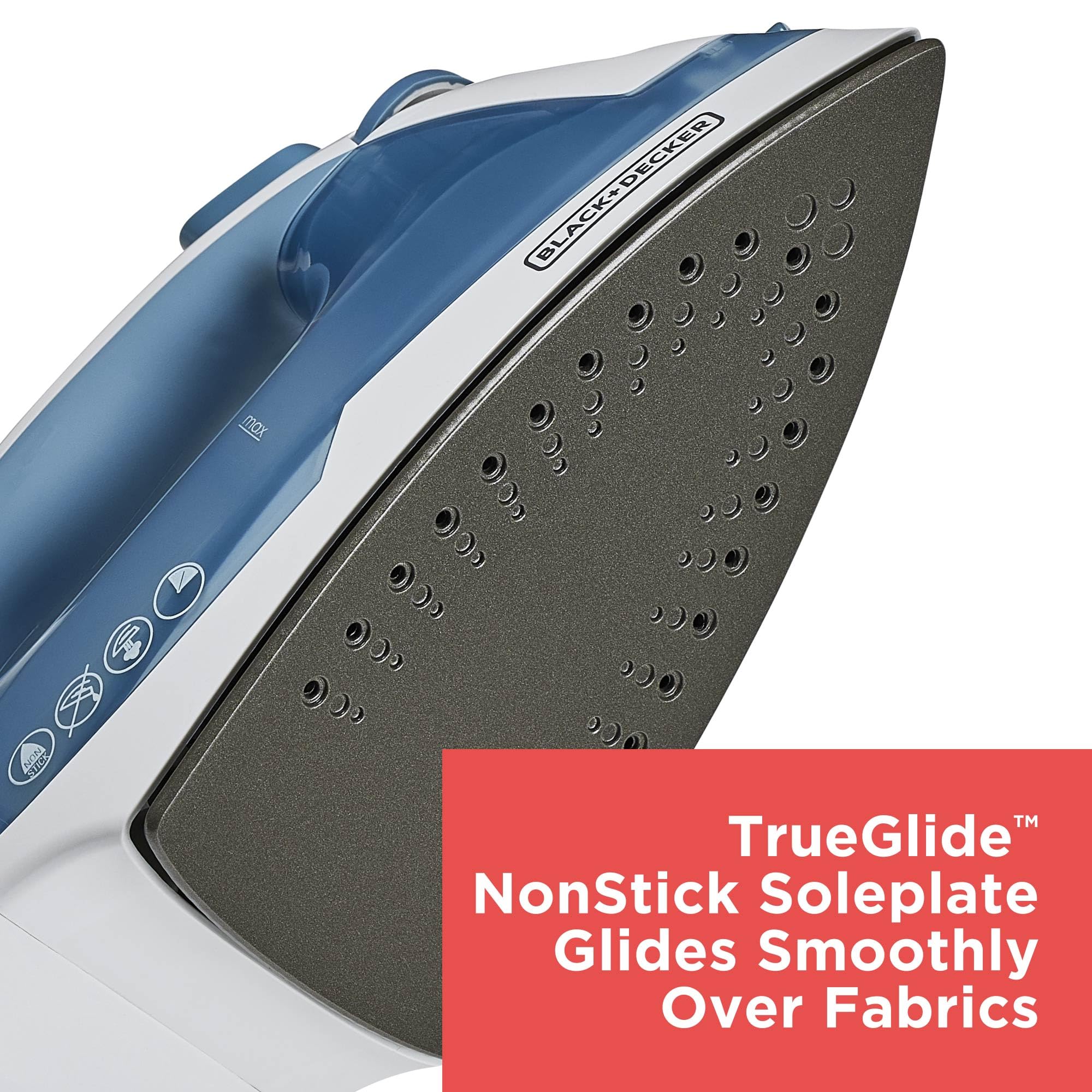 BLACK+DECKER Easy Steam Compact Iron, IR40V , Blue
