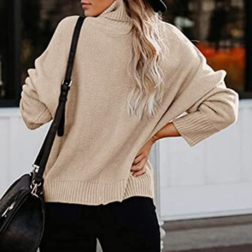 Women's Drop Long Sleeve Sweatshirt Tops Casual Crewneck Tunic Sweartshirts with Side Slits Womens Tops for Over 60