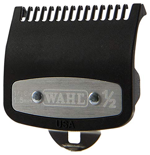 Wahl Professional- Versatile Premium Cutting Guide Comb with Metal Clip #1/2 & #1 1/2 Combo Set #3354-1100-1000 for All Wahl Clippers/Trimmer