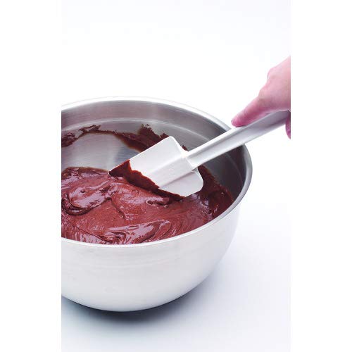 Rubbermaid Commercial Products Scraper Spatula/Food Scraper, 13.5-Inch, White, Kitchen Supplies for Baking/Cooking/Mixing in Kitchen/Restaurant