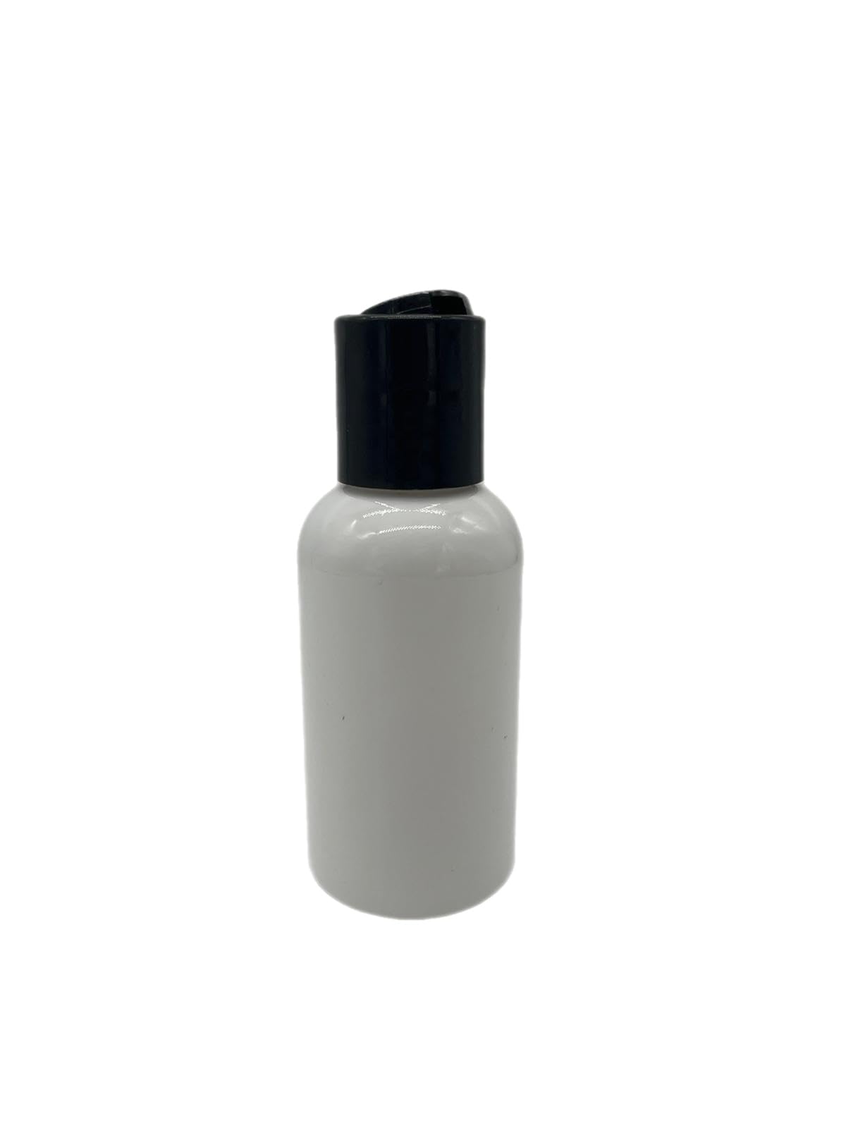 Natural Farms 1 oz White Boston BPA FREE Bottles - 12 Pack Empty Refillable Containers - Essential Oils - Aromatherapy | Black Disc Cap - Made in the USA