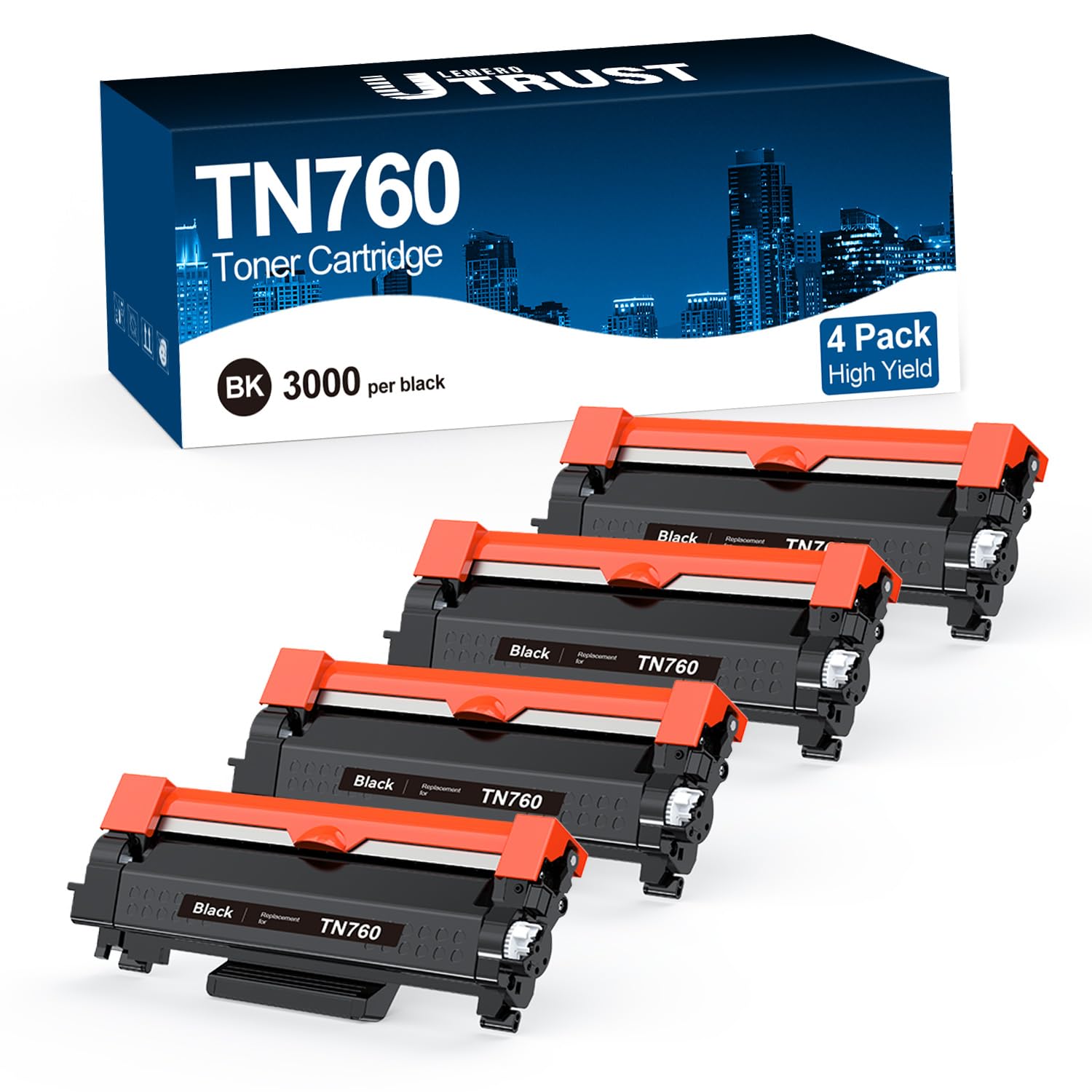 LemeroUtrust Remanufactured Ink Cartridge Replacement for Canon 210XL 211XL PG-210 CL-211 210 211 XL use with Canon PIXMA MX410 MP480 MP495 MP250 MP280 MX330 IP2702 (Black, Tri-Color, 2-Pack)